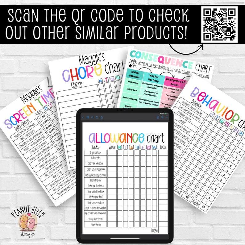 Behavior Chart Bundle for Kids Positive Incentive & Consequence Chart ...