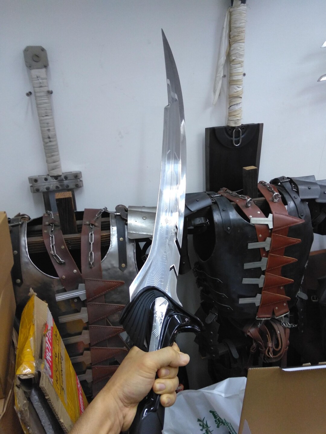 Steel Battle Angle Alita Damascus Blade Sword Cosplay Metal Weapon - Etsy