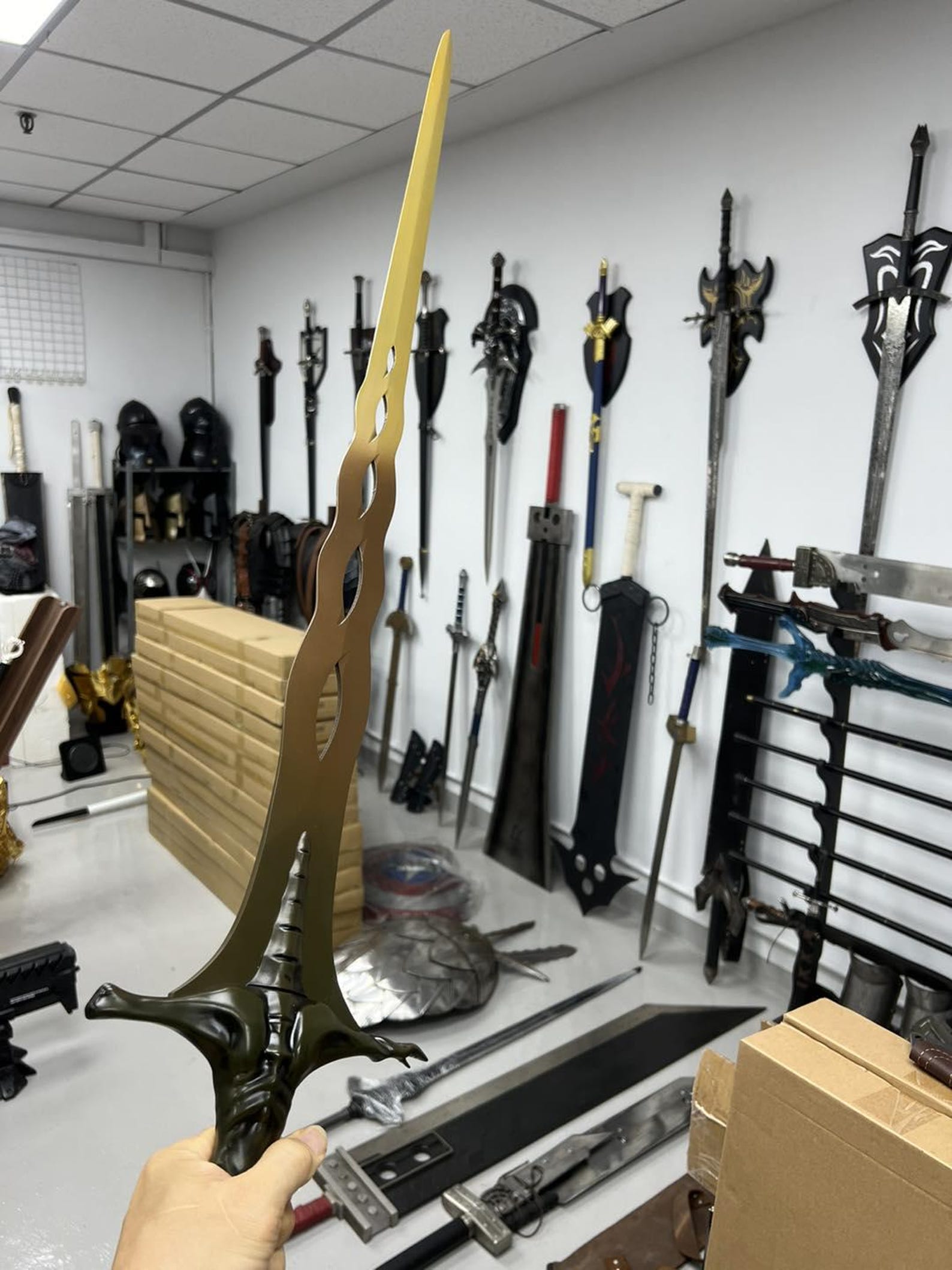 Elden Ring Dark Souls Bloodborne Steel God Slayer Sword Cosplay Metal ...