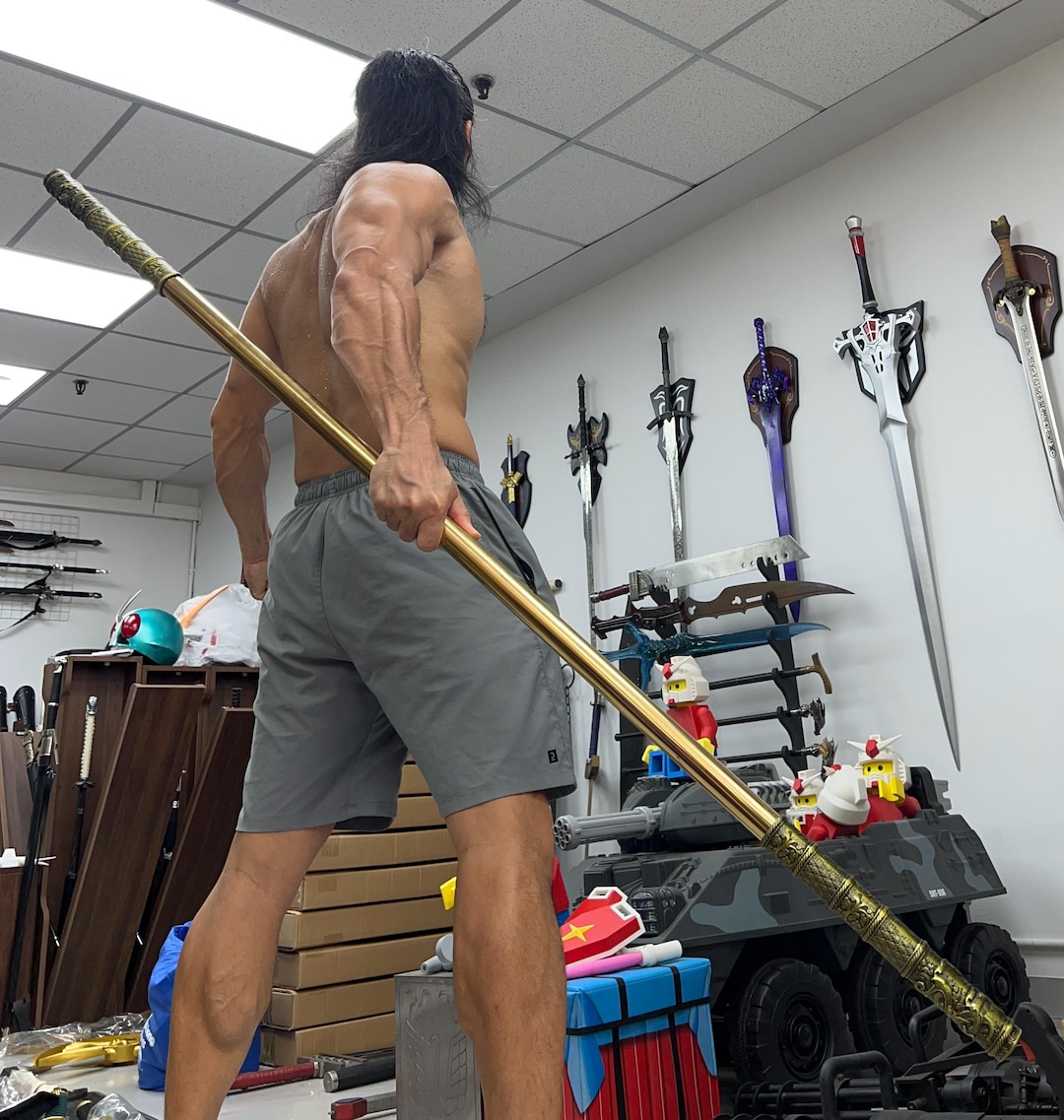 Wukong Goku Weapon Stick Head Band Crown Cosplay Metal Sword Armor - Etsy