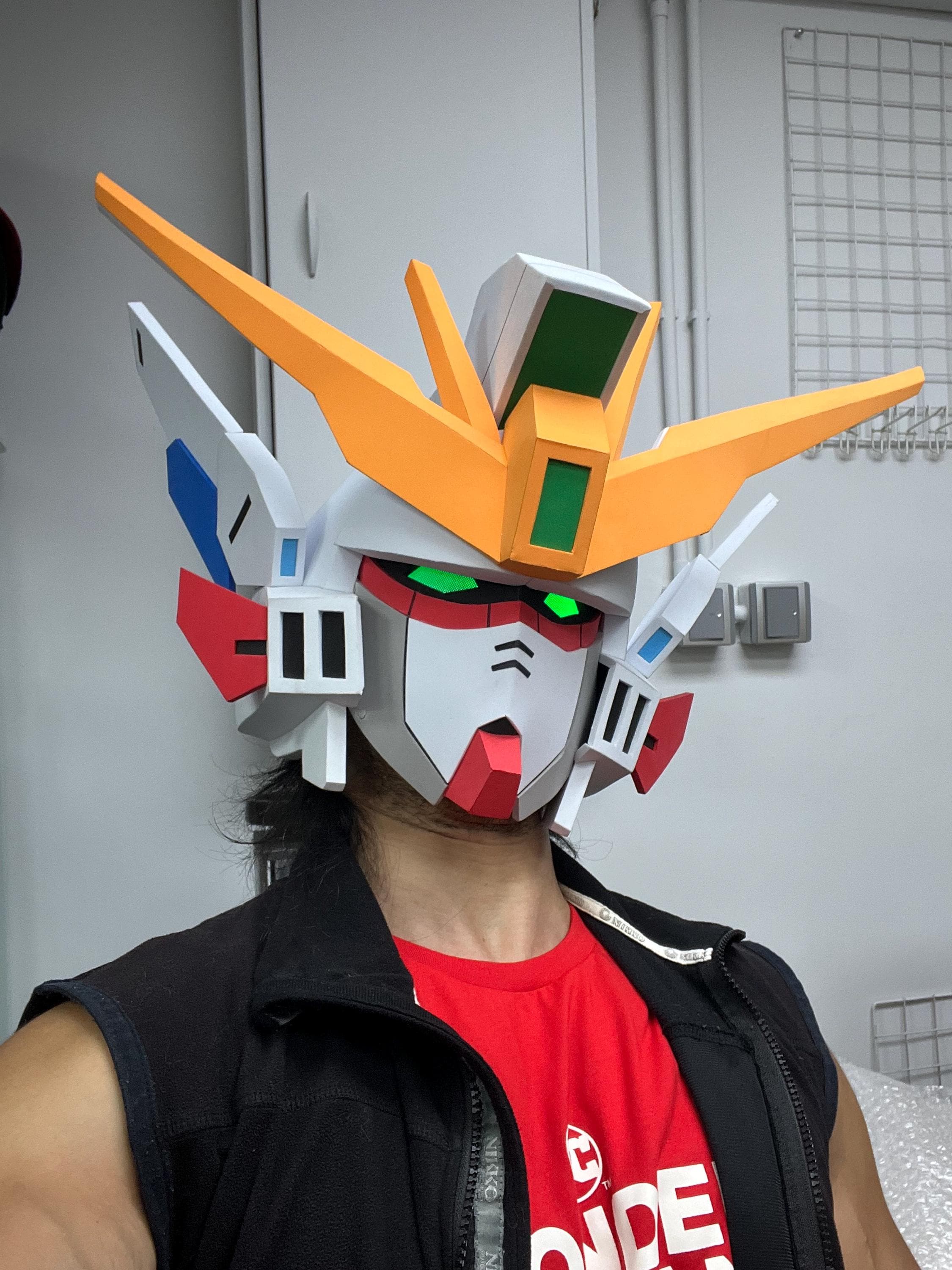 EVA Rx-78 Wing Zero Unicorn Freedom Gundam Zaku LED Head Helmet Cosplay ...