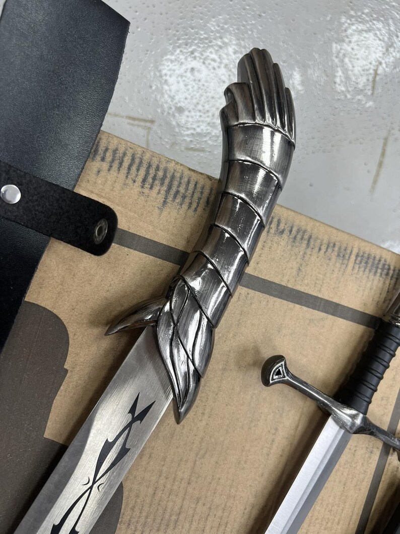 Steel Elf Short Anduril Narsil Sword Dagger Cosplay Lord of the Rings ...