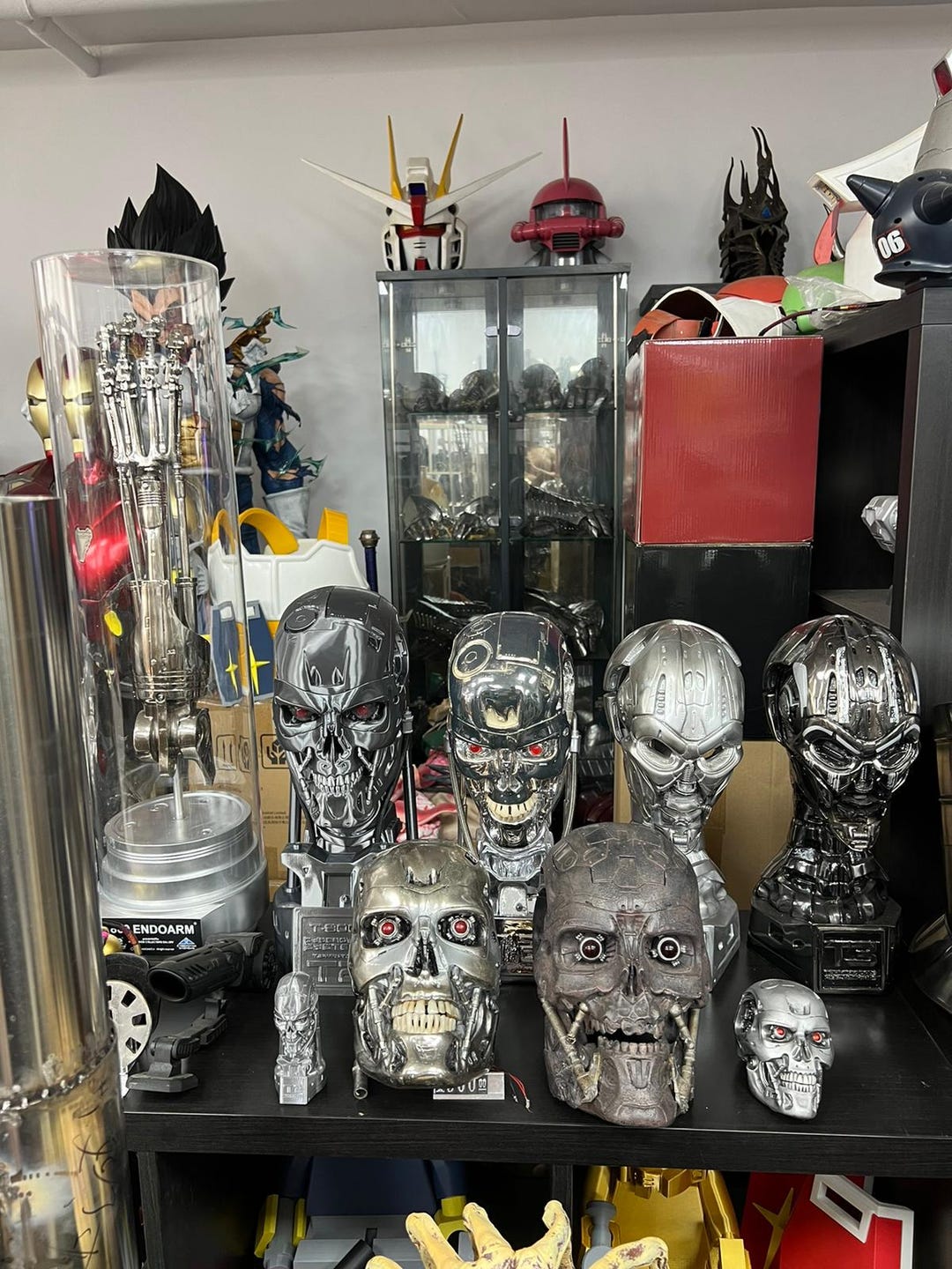 Hard Resin LED Terminator Head T800 T600 Cosplay Prop Halloween - Etsy