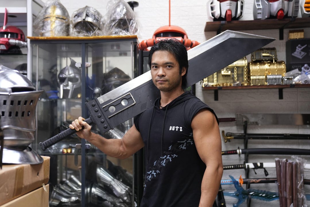 Final Fantasy Remake Rebirth Steel Cloud Buster Sword Cosplay Metal ...