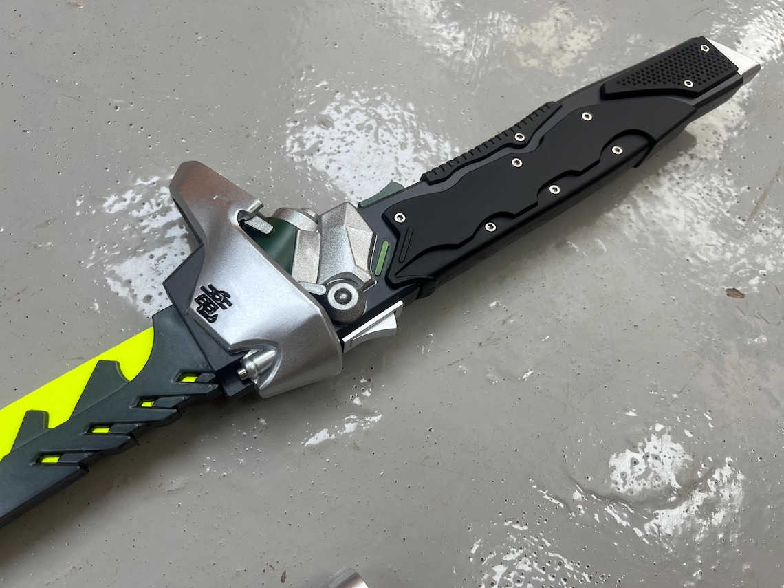 Steel Overwatch LED Katana Sword Blade Gengi Cosplay Metal Weapon - Etsy