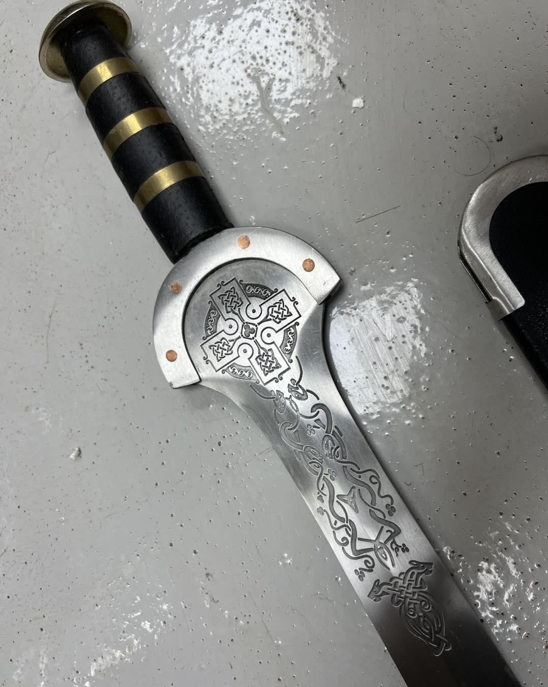 Steel Spartacus Sword Roman Gladiator Gladius Blade Cosplay Metal ...