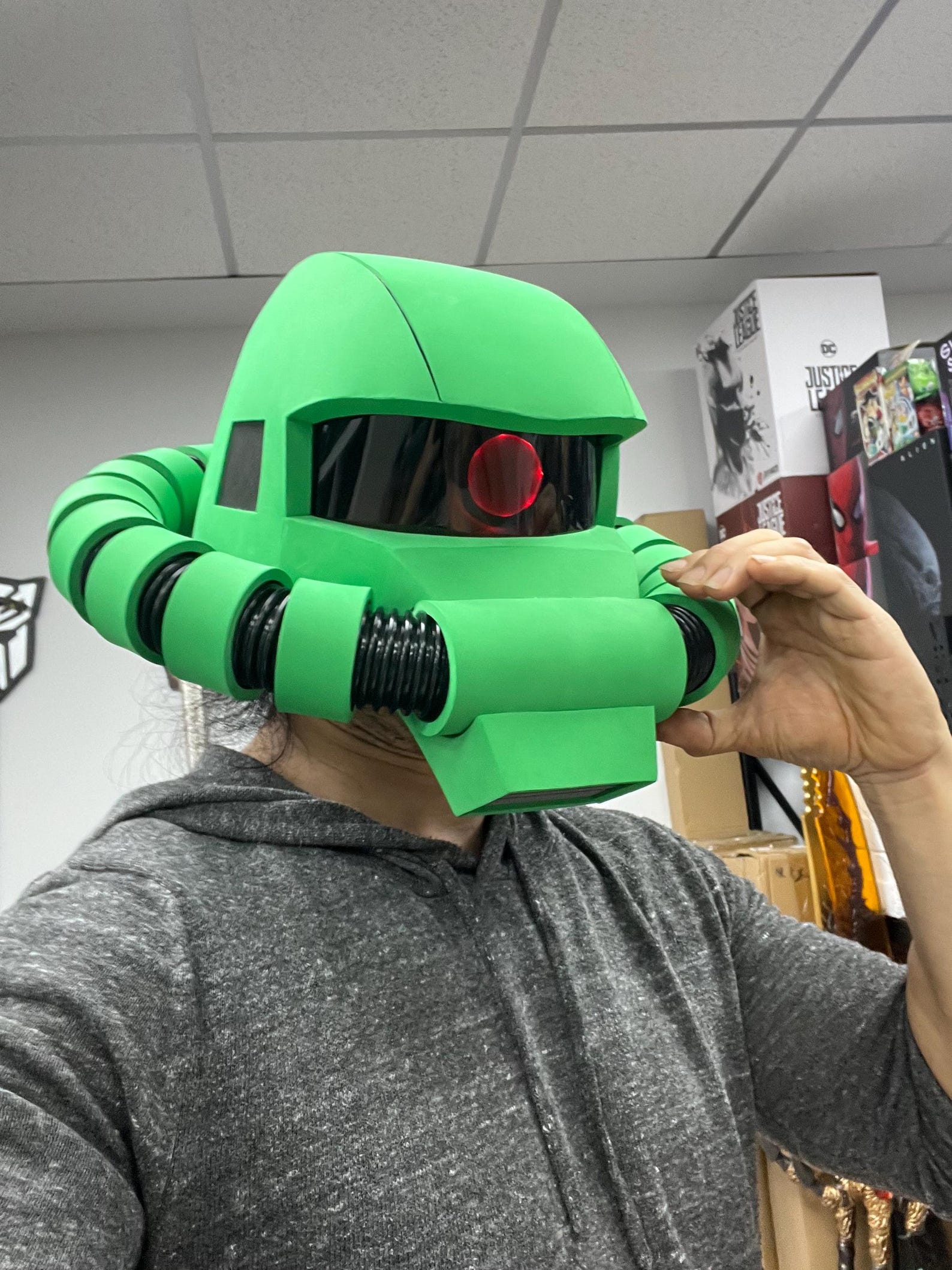 EVA Rx-78 Wing Zero Unicorn Freedom Gundam Zaku LED Head Helmet Cosplay ...