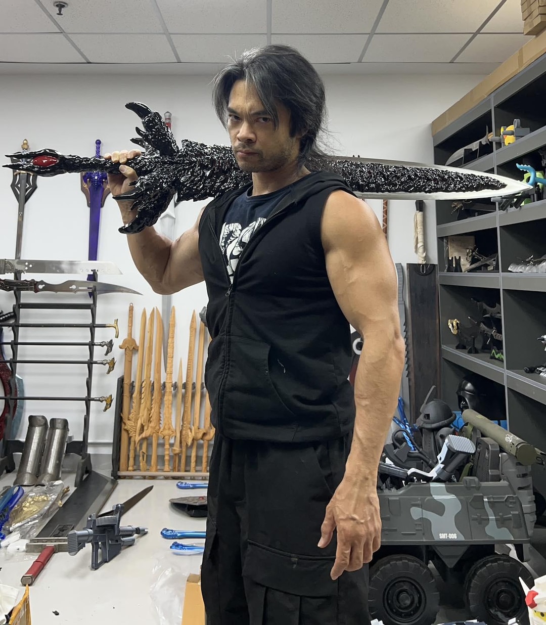 Devil Dante Monster Evil Metal Steel Sword Blade Cosplay Weapon Katana ...