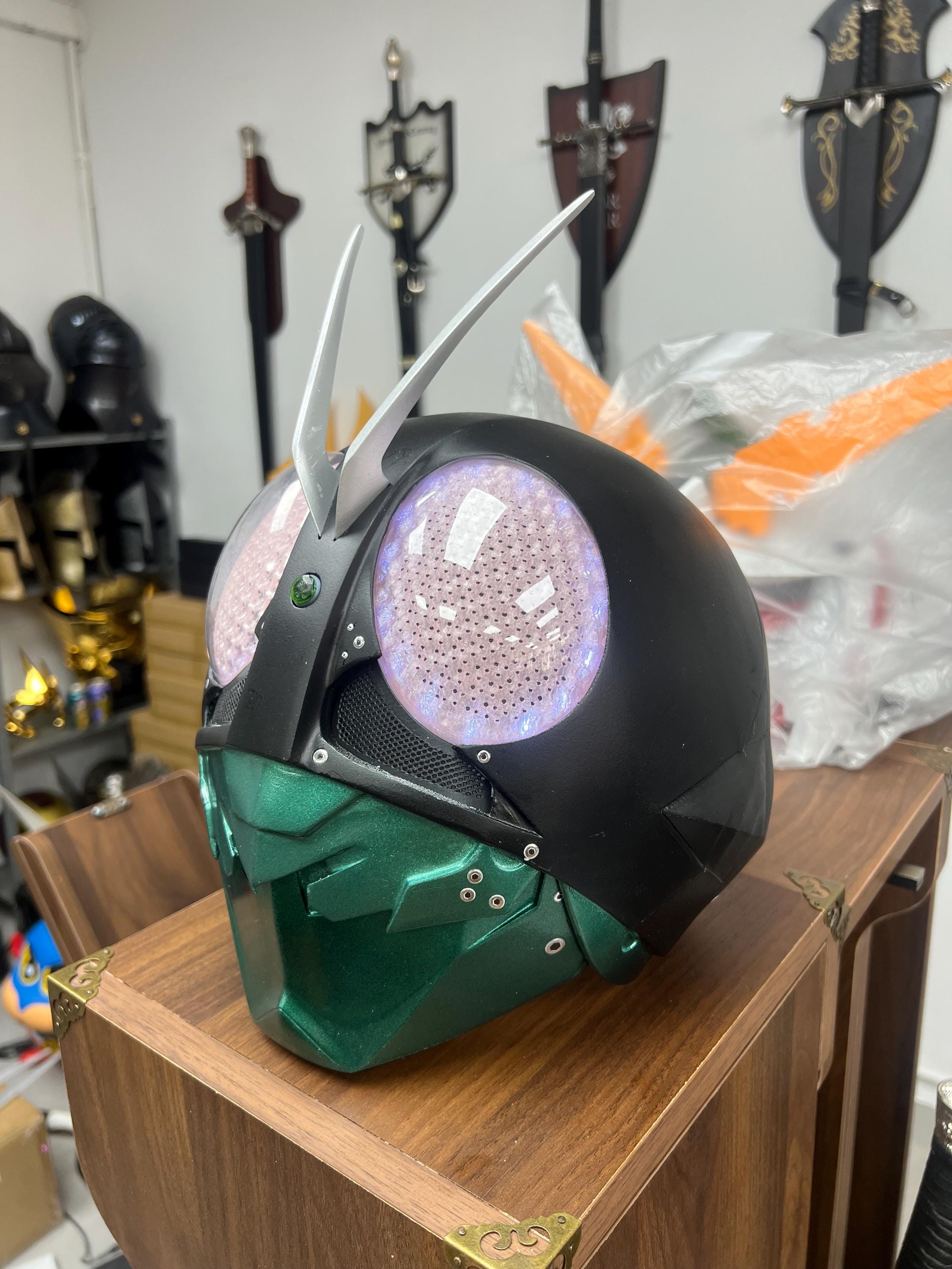 3d Print Masked Kamen Rider 2023 V1 Cosplay LED Helmet Mask - Etsy