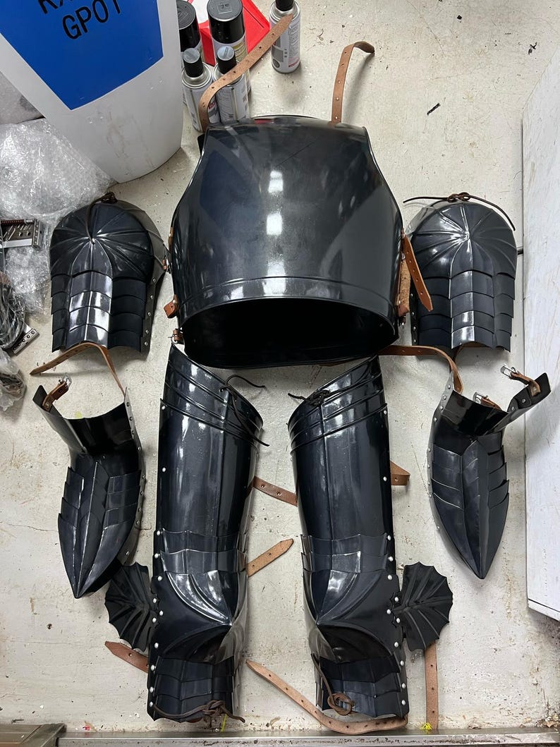 Steel Guts Berserker Berserk Black Sword Man Armor Cosplay Steel Wolf ...