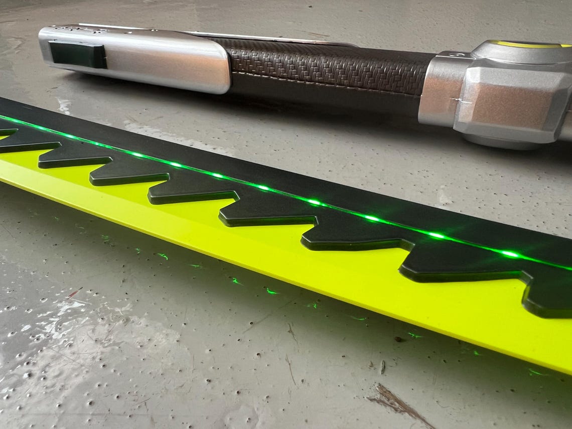 Steel Overwatch LED Katana Sword Blade Gengi Cosplay Metal Weapon - Etsy