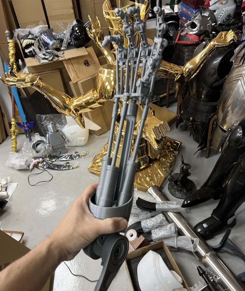 T2 Terminator T800 Skeleton Forearm Hand Palm Cosplay - Etsy