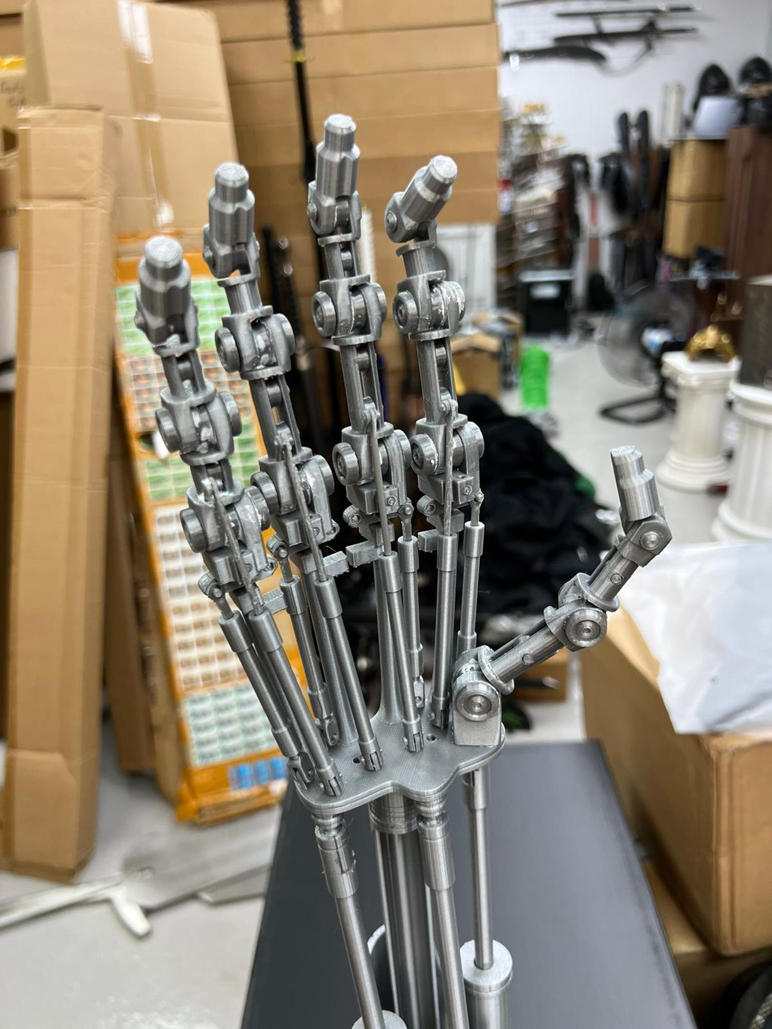 T2 Terminator T800 Skeleton Forearm Hand Palm Cosplay - Etsy