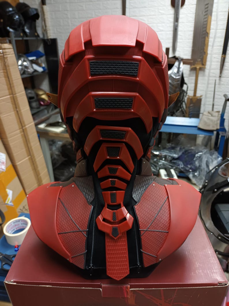 Batman Flash Head Helmet Mask Cosplay Armor - Etsy