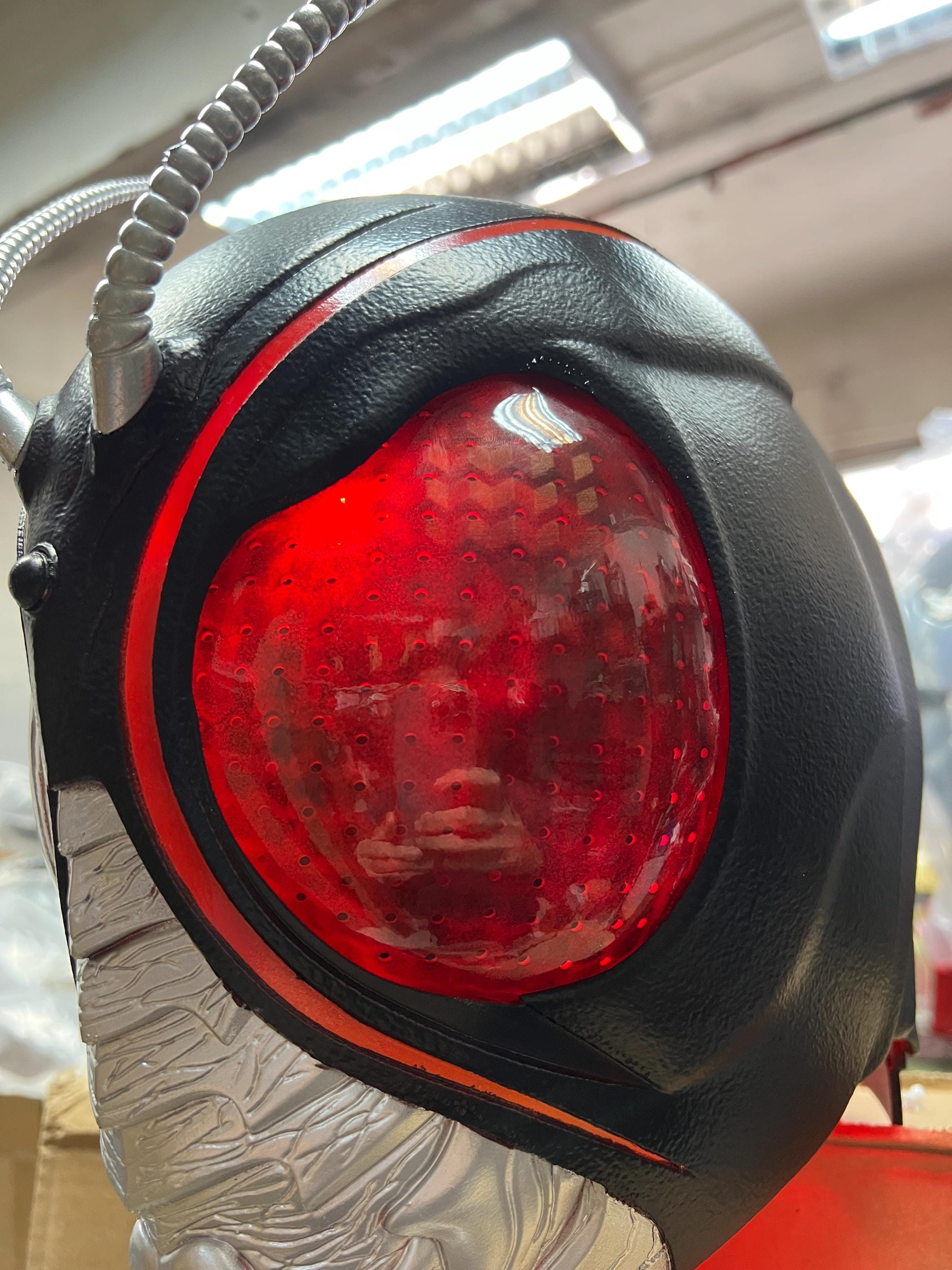 3d Print Masked Kamen Rider Black Sun Shadow Moon Cosplay LED Helmet ...