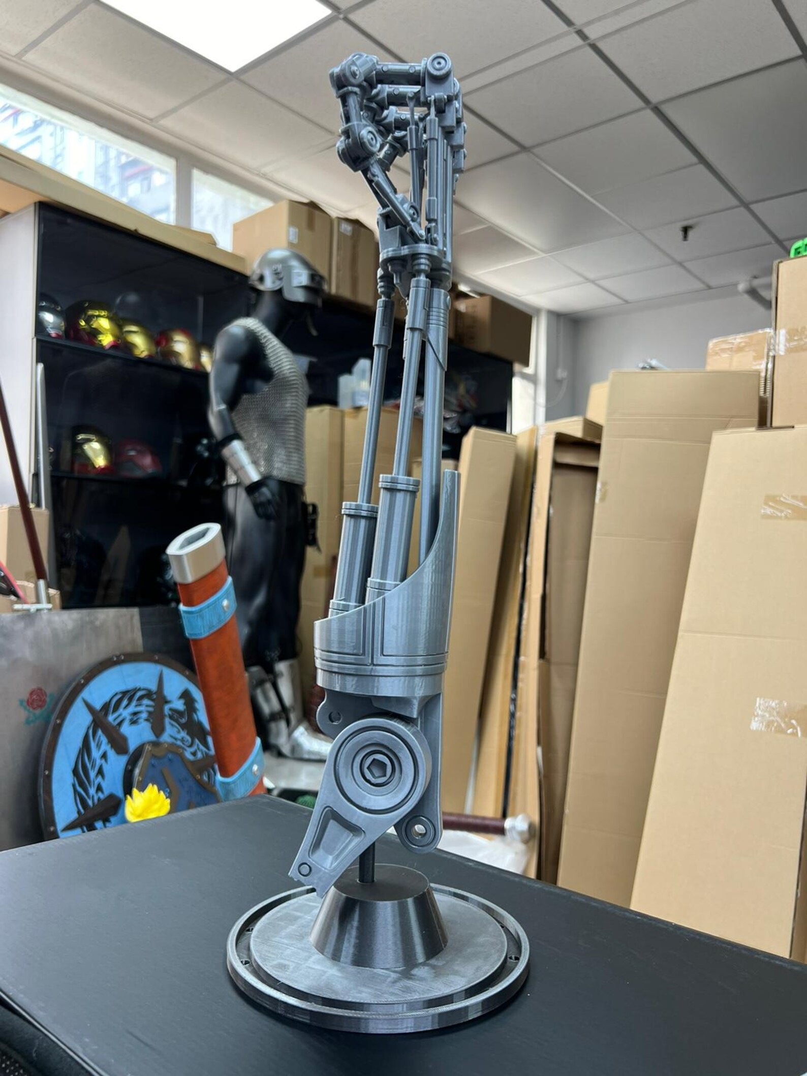 3d Print LED Terminator Arm Forearm Hand Head Chip T800 Bust Cosplay ...