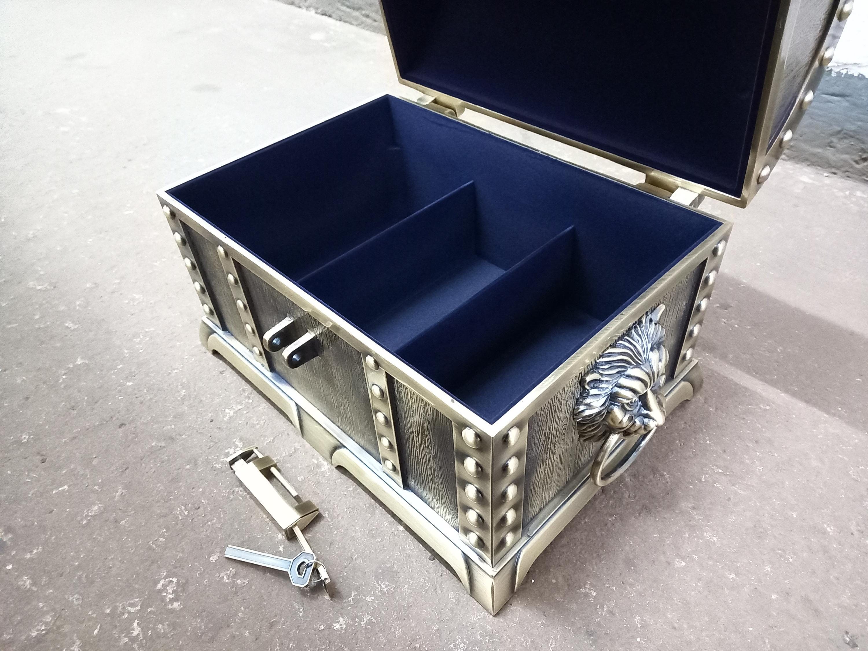 XXL Full Metal RPG Treasure Chest Box Cosplay Prop - Etsy
