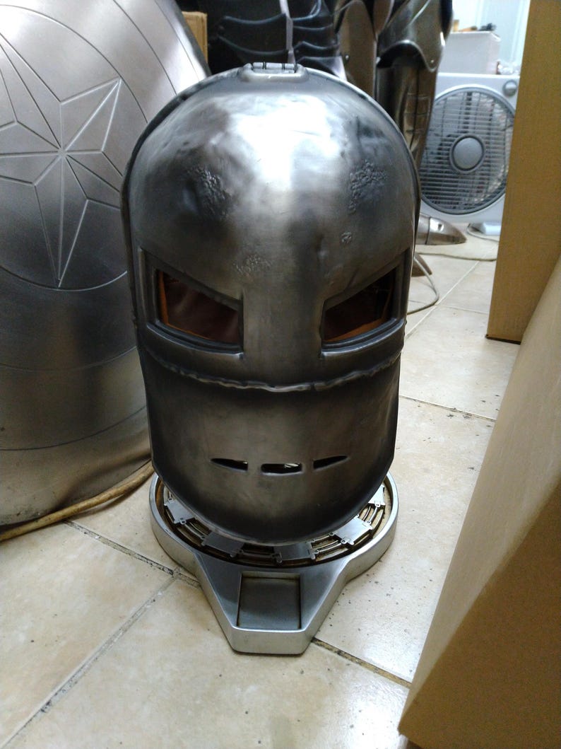 Iron Man Mk1 Metal Helmet Cosplay Armor - Etsy UK