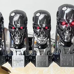 3d Print LED Terminator Arm Forearm Hand Head Chip T800 Bust Cosplay ...