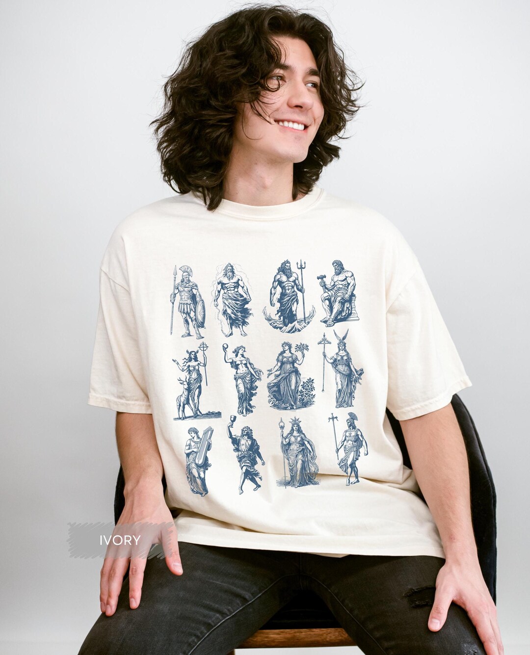 Classic Olympian Gods T-shirt / Retro Gods T-shirt / Greek Gods T-shirt ...