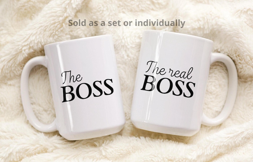 The Boss & the Real Boss Mug / Funny Mug for New Entrepreneurs / Mug ...