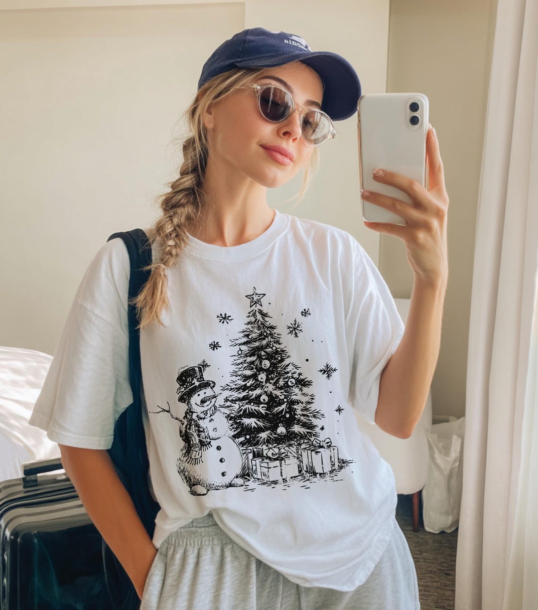 Christmas Tree & Snowman 90s Vintage Style Shirt • Retro Christmas ...