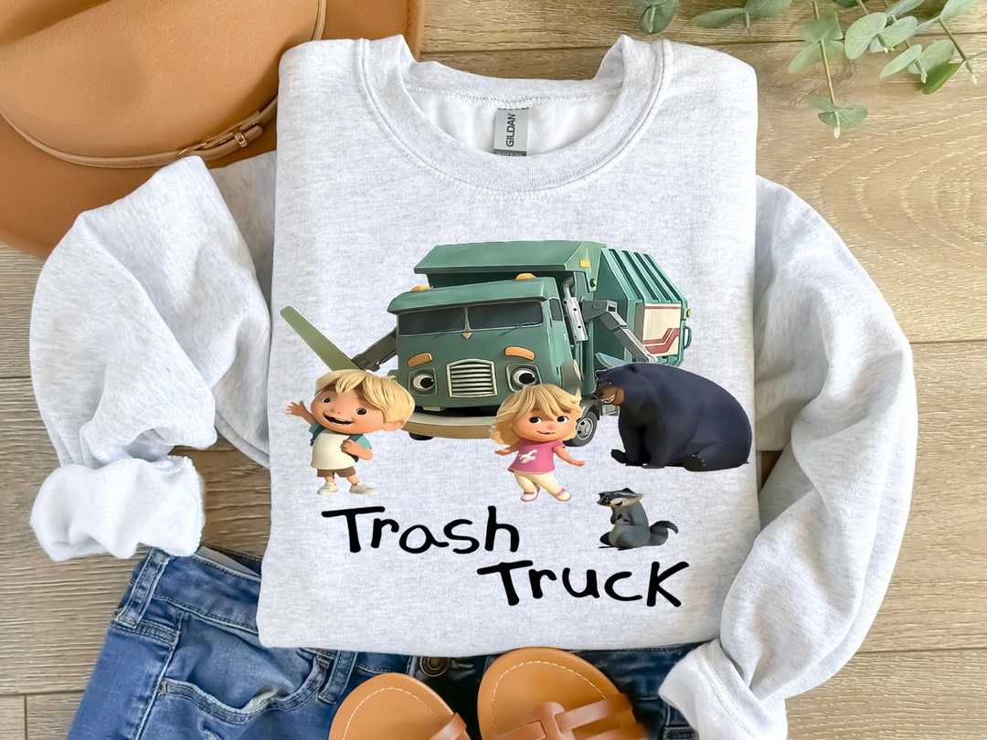 Trash Truck Tee, Trash Truck Shirts, Trash Truck Gift, Birthday ...