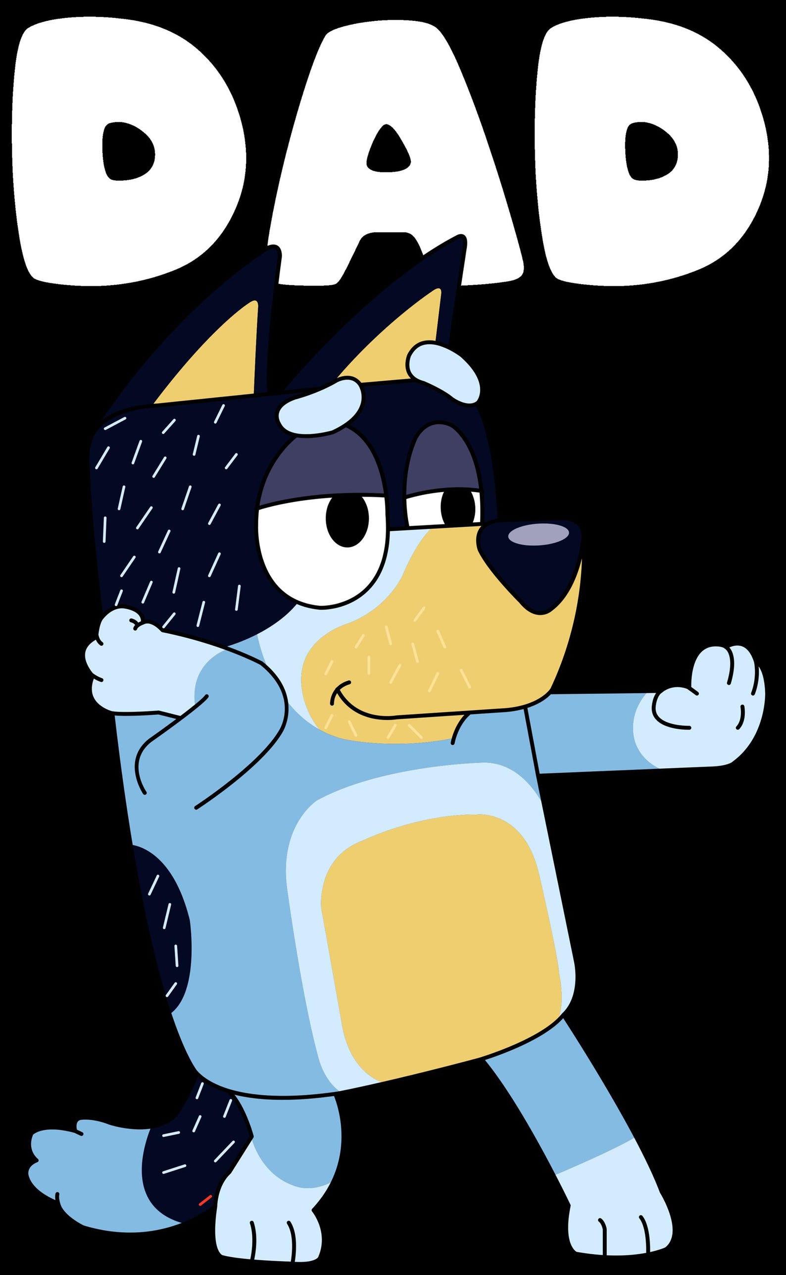 Bluey Bandit Dad, Dancing Bandid, Dancing Dad, Dancing Bandit Dad Blue ...