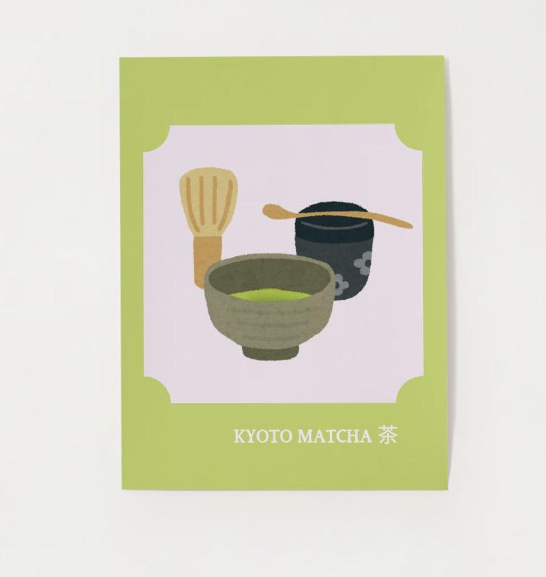 Kyoto Matcha Aesthetic Posters, Coffee Shop Vibes - Etsy