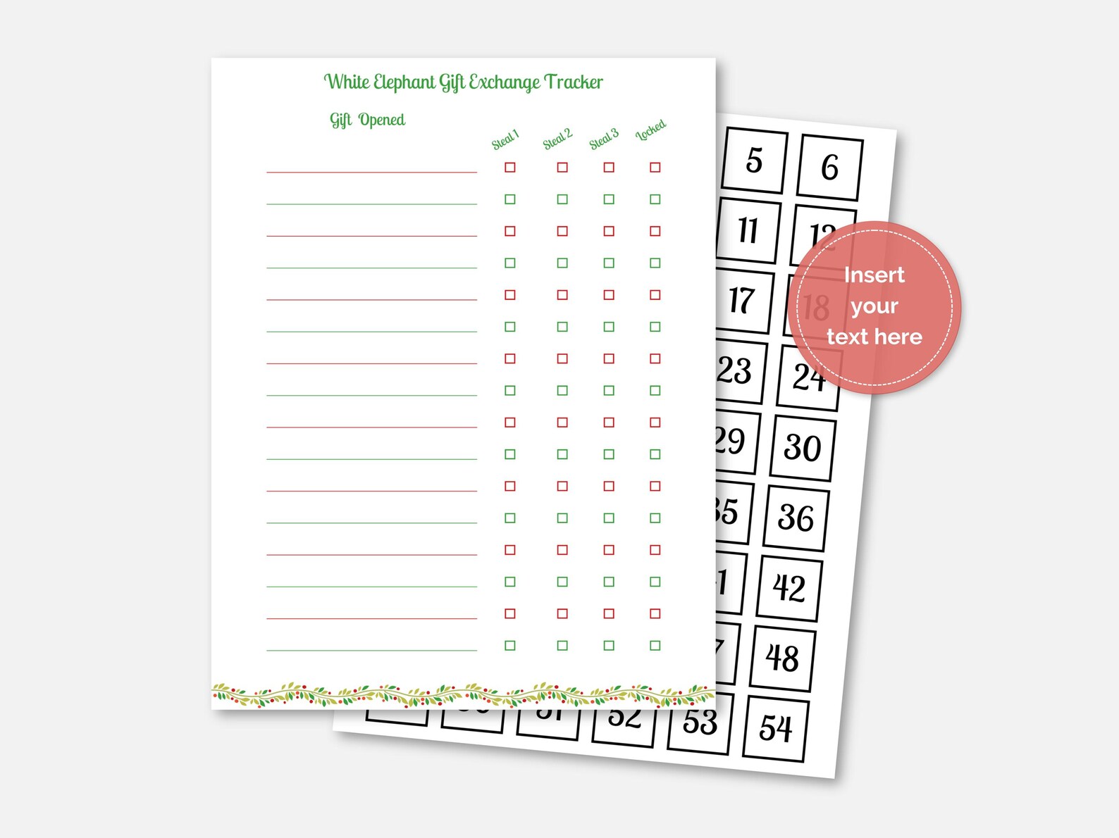 Christmas Gift Exchange Game, White Elephant Christmas Gift Game ...