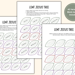 Lent Jesus Tree Craft Activity Sunday School Craft Thankful Activity ...