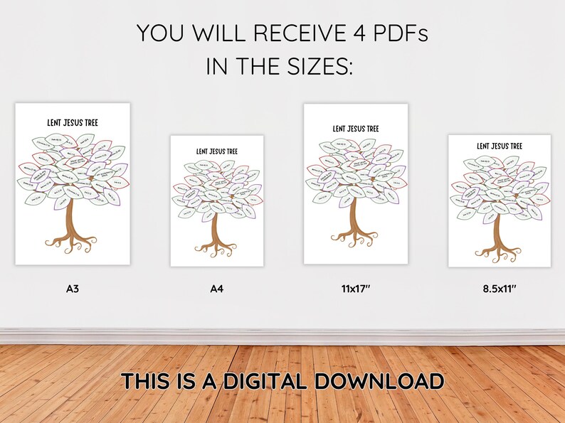 Lent Jesus Tree Craft Activity, Sunday School Craft, Thankful Tree ...