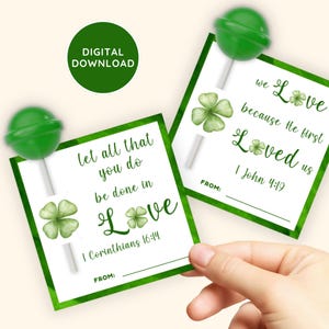 Christian St Patrick's Day Lollipop Holder Religious Saint Patricks ...