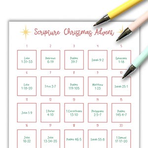 Nativity Advent Calendar Kids, Christian Christmas Countdown, Bible ...