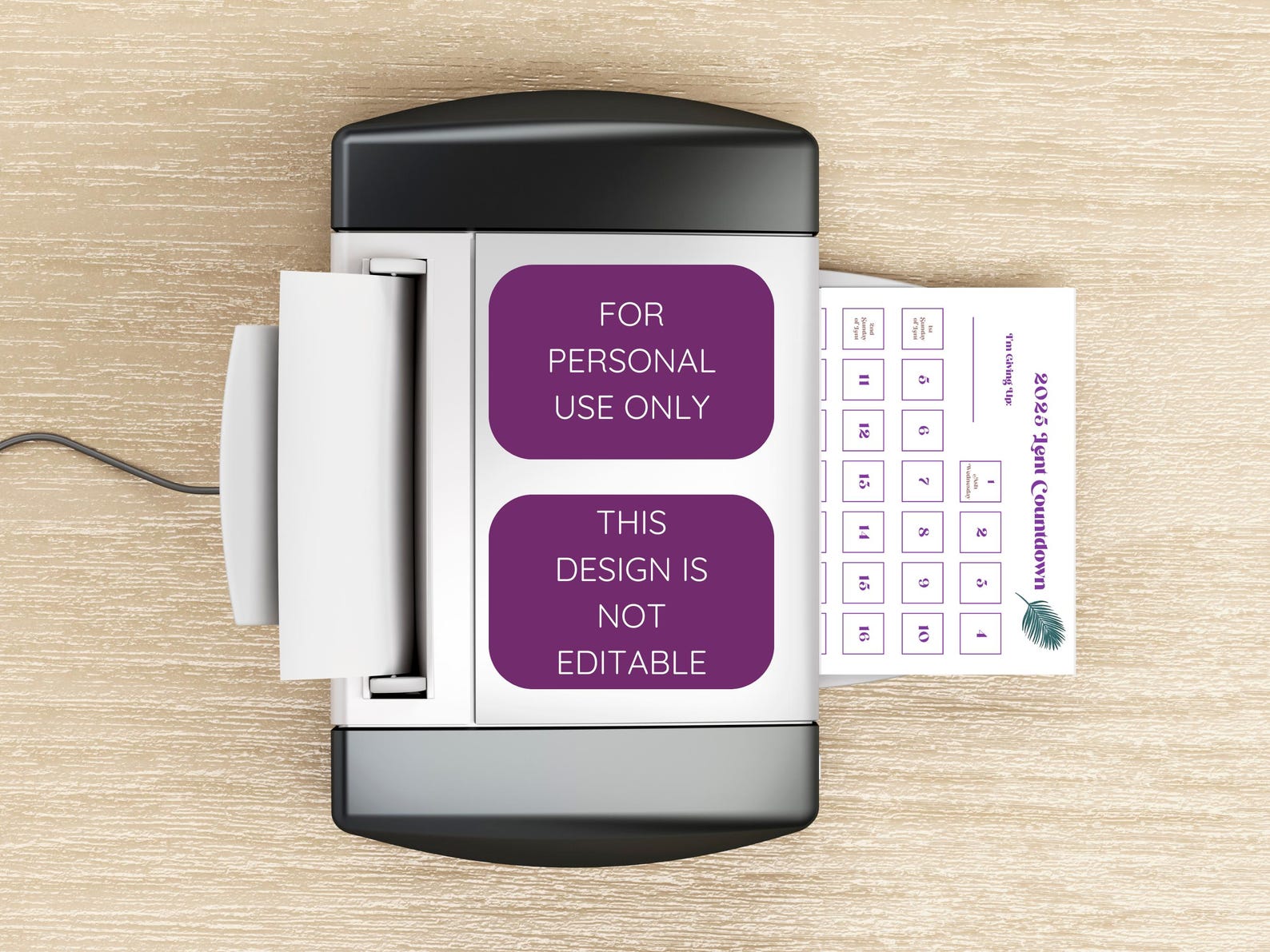 Lent Tracker 2025, Lent Countdown Guide, 40 Day Lenten Calendar, Adult ...