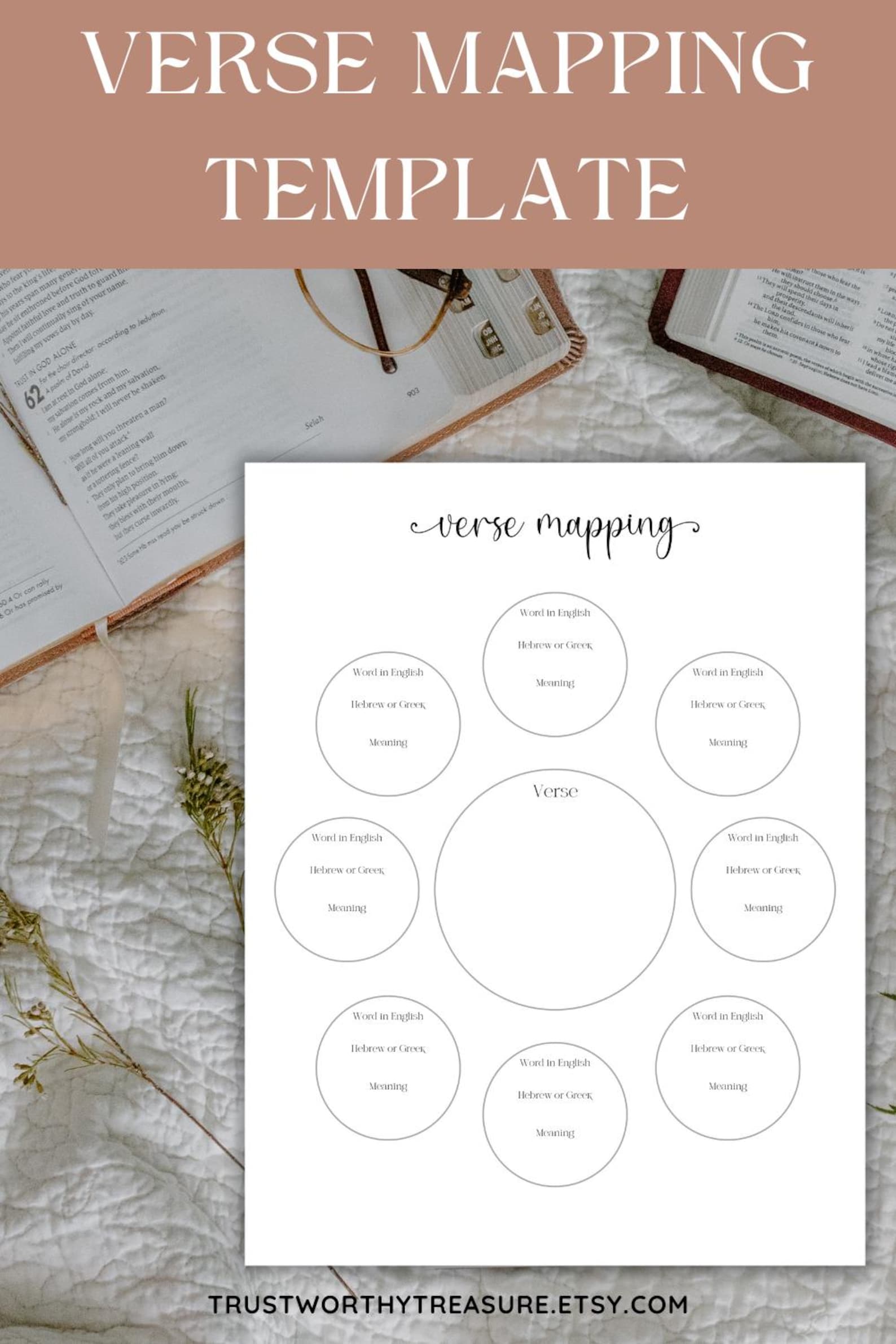 Bible Verse Mapping Template Beginner Bible Worksheet Bible Study Guide ...
