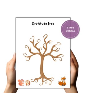 Gratitude Tree Craft Activity for Kids, Printable Thankful Tree ...