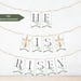 He is Risen Easter Banner Christian Decor Printable Garland Celebration ...