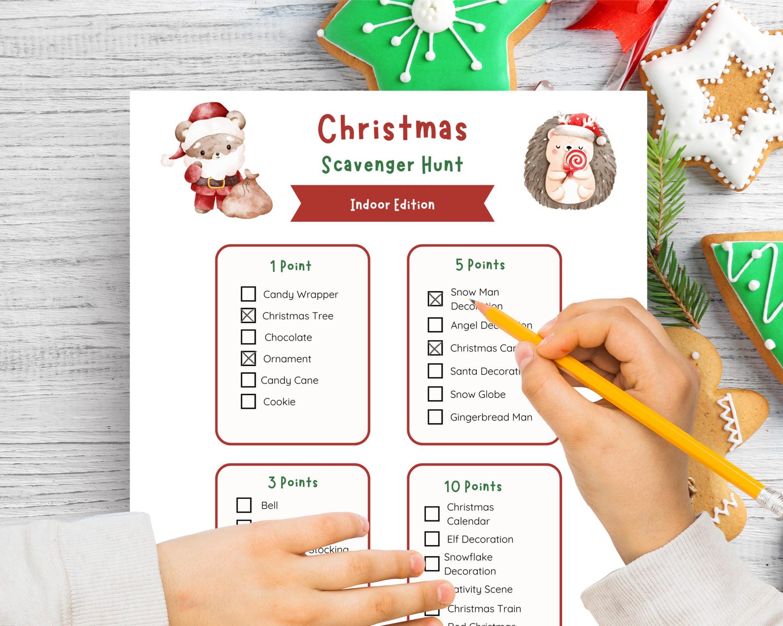 Christmas Scavenger Hunt for Family Indoor and Outdoor Christmas ...