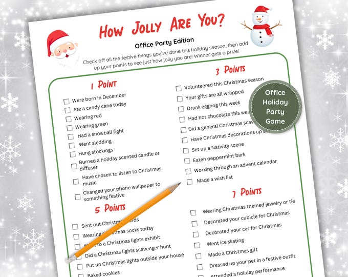 Christmas Game | How Jolly Are You? | Christmas Party Game | Christmas ...