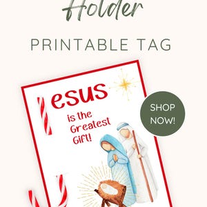 Candy Cane Holder Christian Gift Sunday School Classroom and Teacher ...