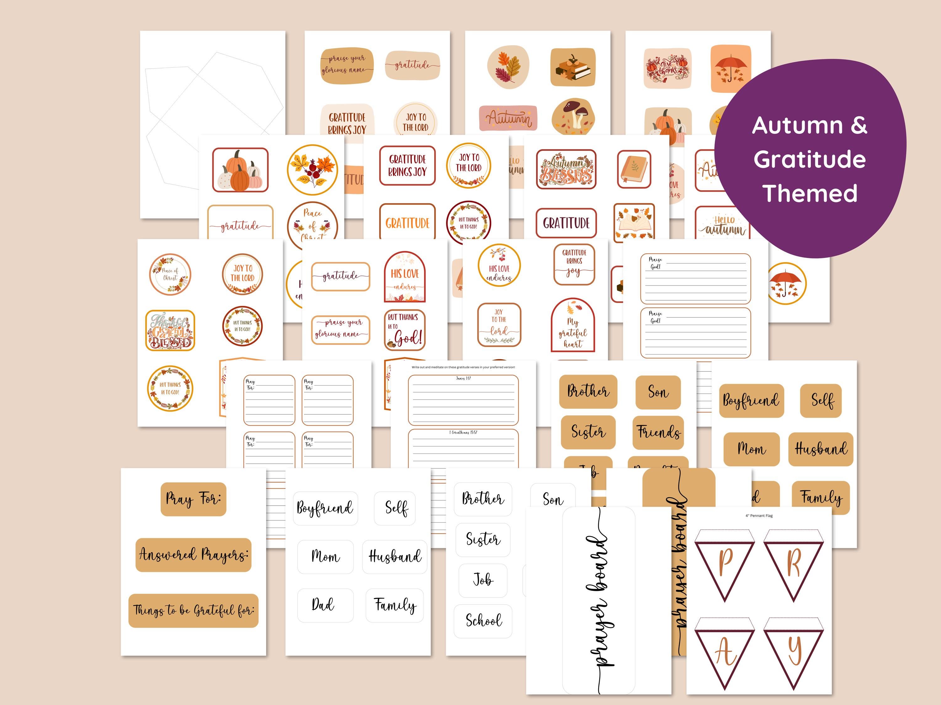 Gratitude Prayer Board, Prayer Board Kit for Women, Christian Bulletin ...