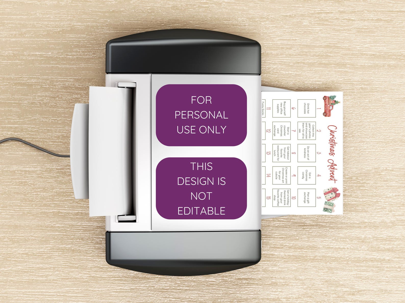 Advent Calendar 2024 With Activities for the Office or Workplace, Red ...