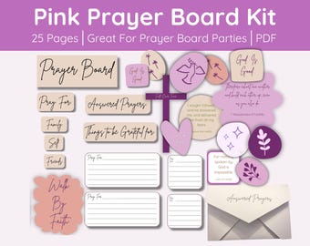 Prayer Board Printable Kit, Prayer Board for Women, Prayer Collage Kit ...