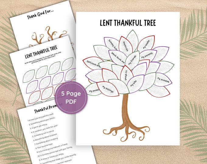 Lent Tracker 2025, Lent Countdown Guide, 40 Day Lenten Calendar, Adult ...