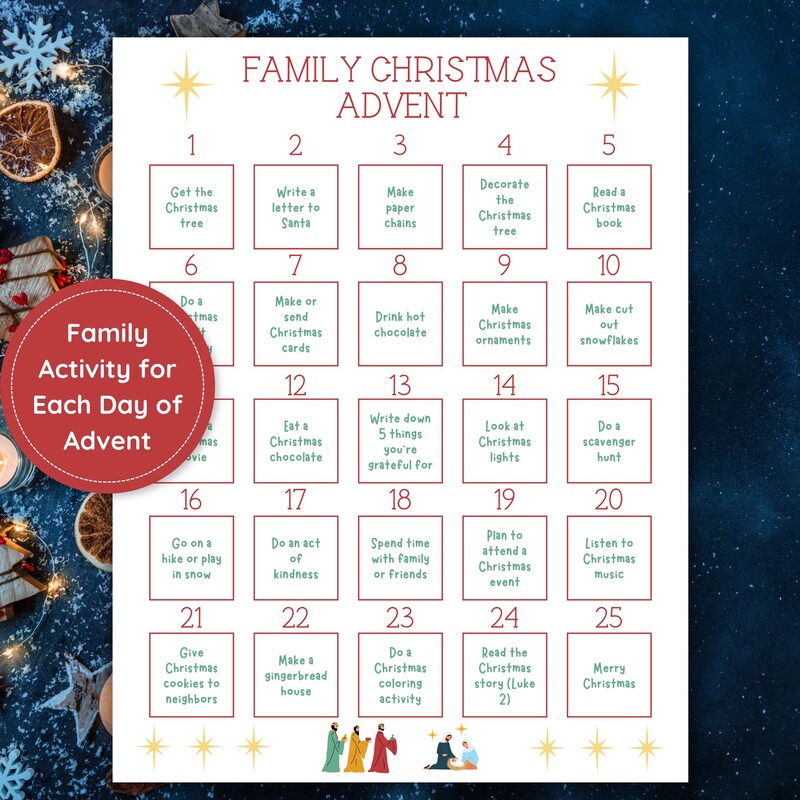 Christian Advent Calendar - Etsy