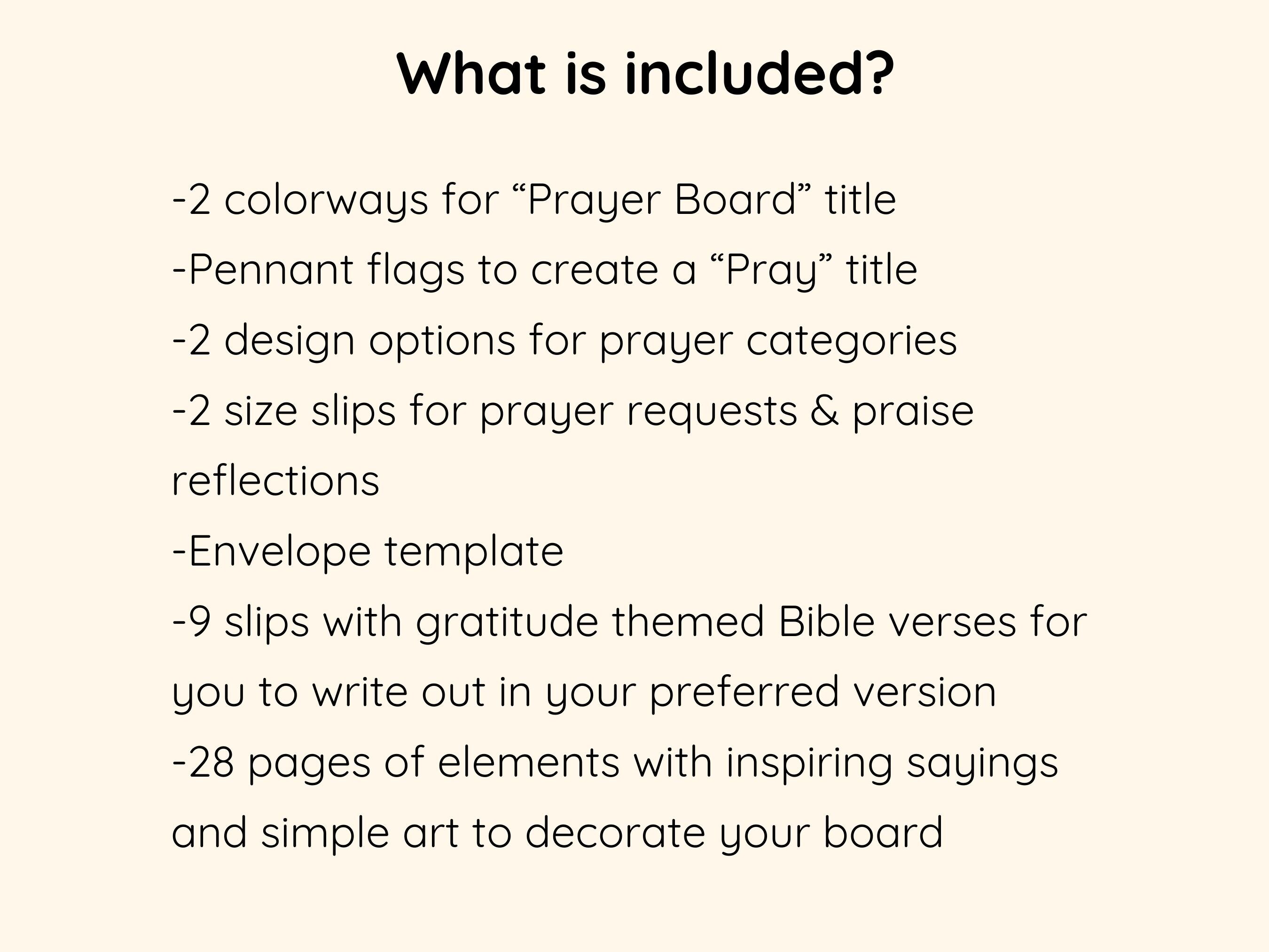 Pink Prayer Board Starter Kit for Women Prayer Pink Collage Vision Kit ...