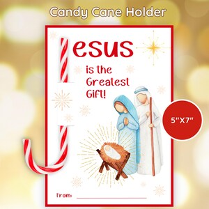 Candy Cane Holder Christian Gift Sunday School Classroom and Teacher ...