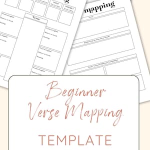Bible Verse Mapping Template Cute Bible Notes Study Guide Aesthetic ...