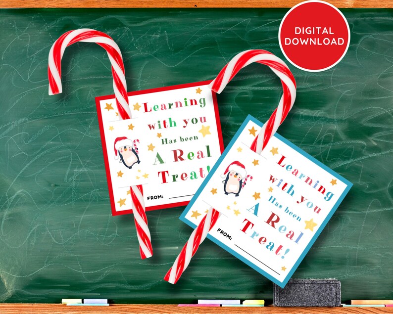Candy Cane Holder Classroom Gift, Classmate Gift, Last Minute Teacher ...